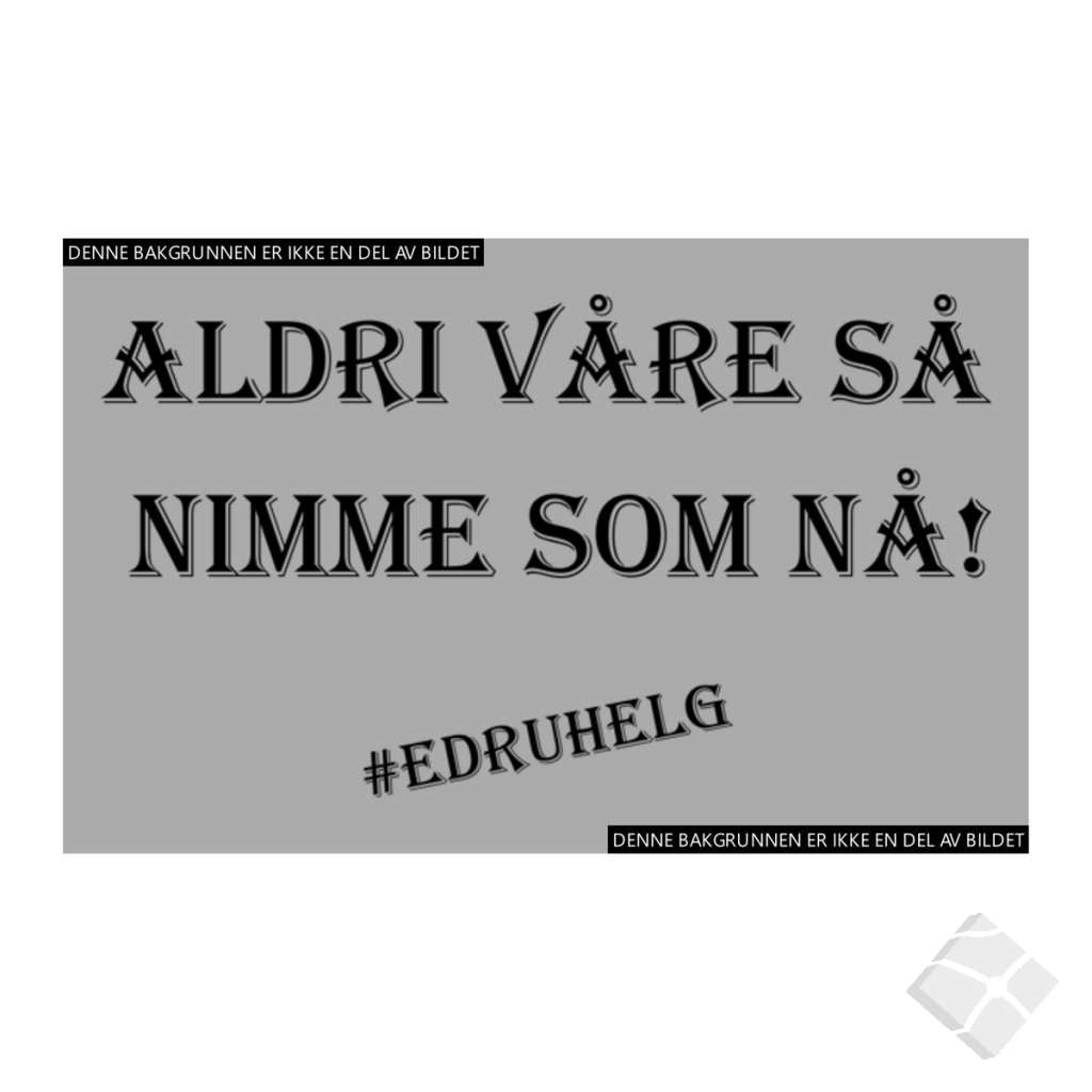 Aldri våre så....rygg logo