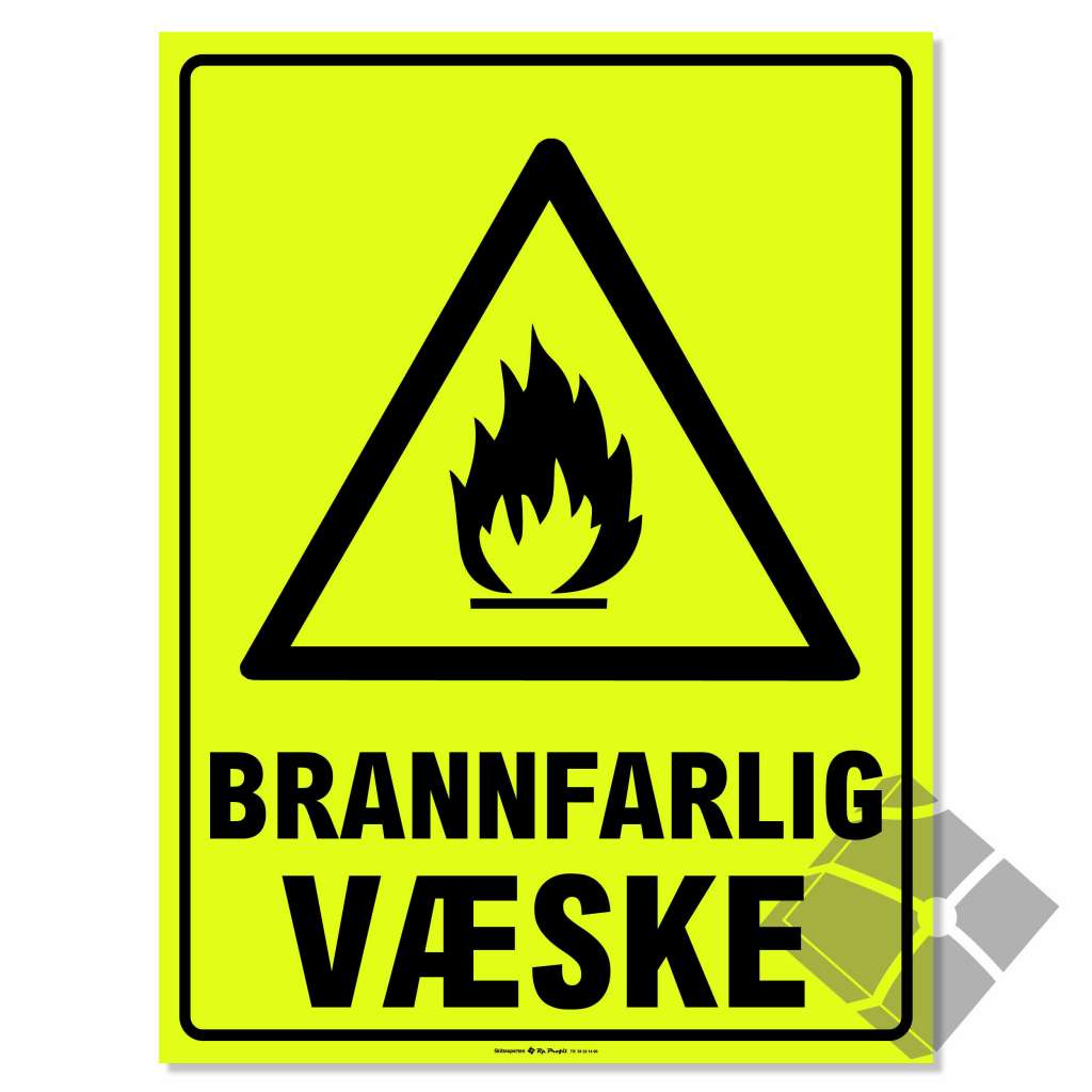 Fareskilt - Brannfarlig væske