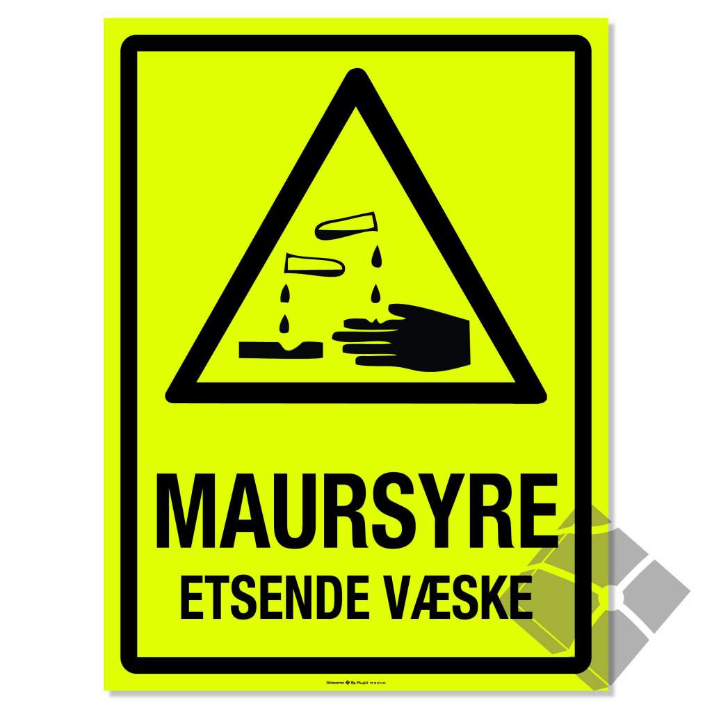 Fareskilt - Maursyre